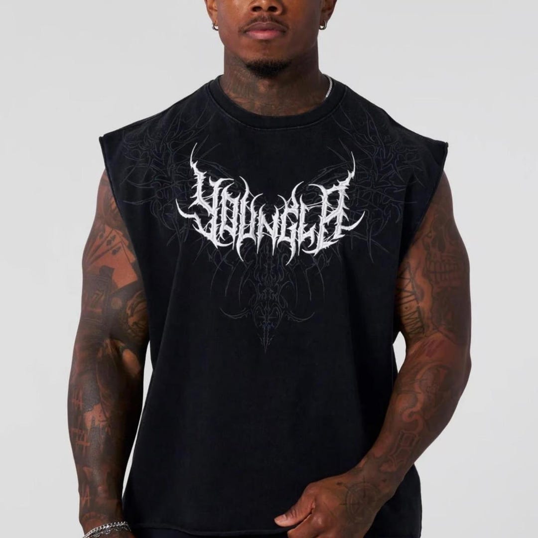 Youngla Gothic Wings Vector Art, Editable Streetwear SVG T-shirt Design ...