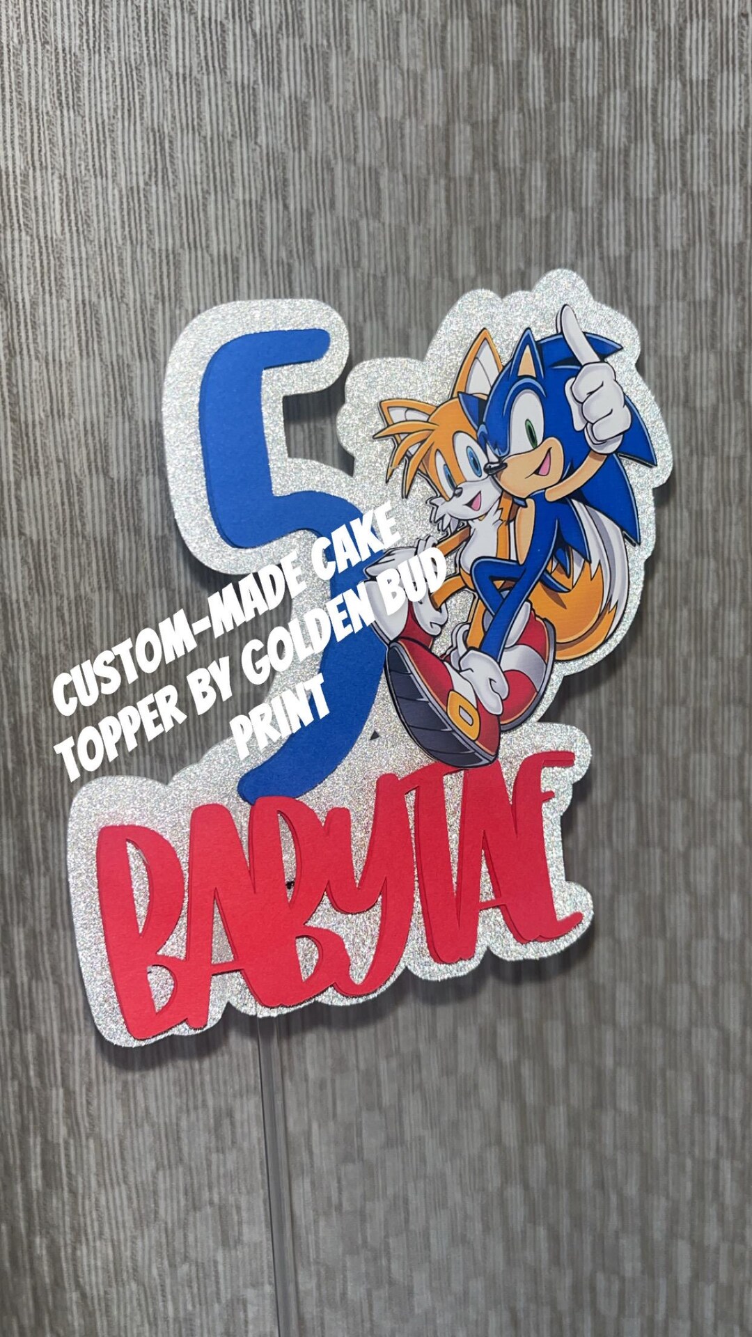 Custom Sonic and Tails Cake Topper! Customize! - Etsy