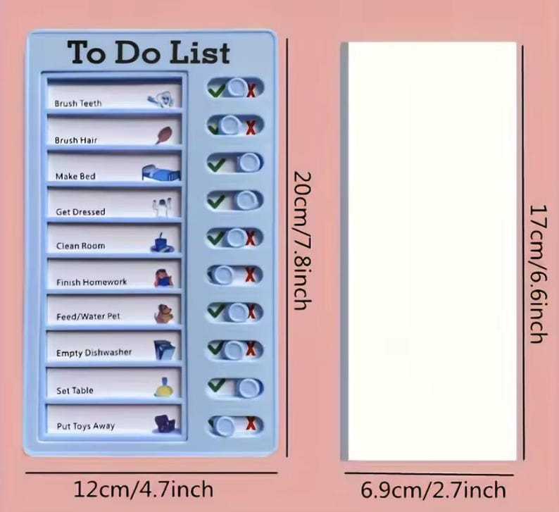 ADHD Visual Schedule Board | Kids' Daily Routine Checklist - Etsy