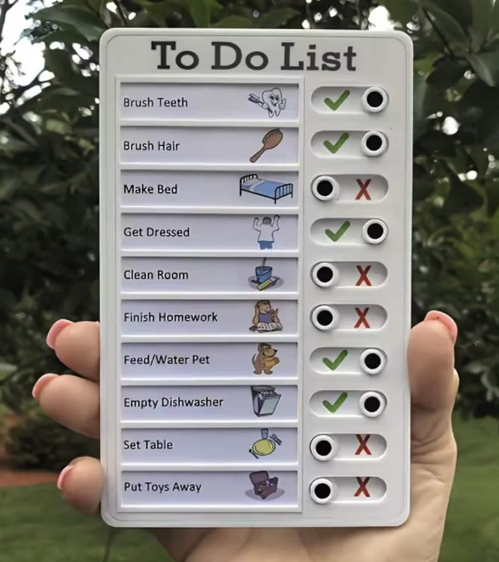 ADHD Visual Schedule Board | Kids' Daily Routine Checklist - Etsy