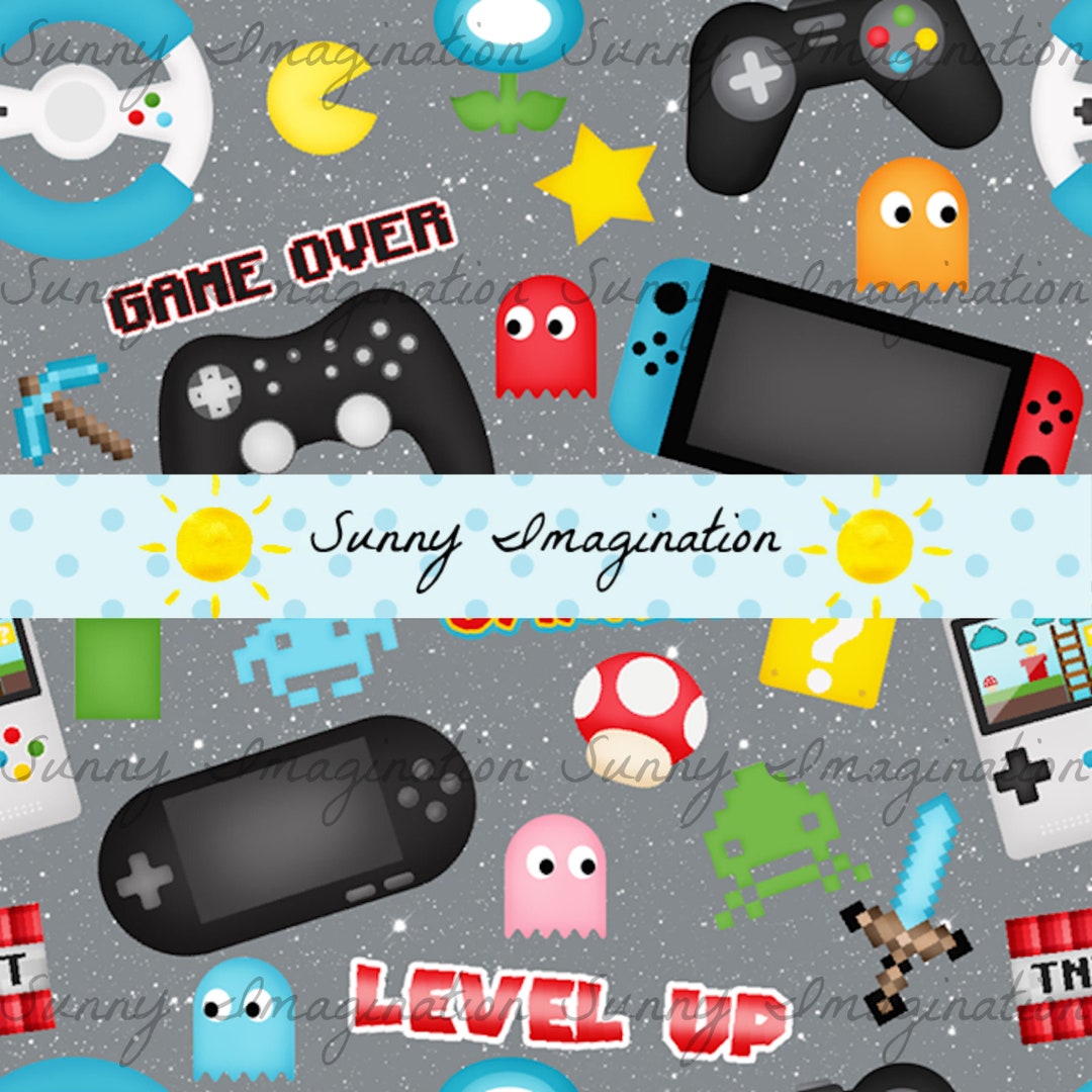 INSTANT DOWNLOAD Seamless Level Up Gamer Video Game - Etsy