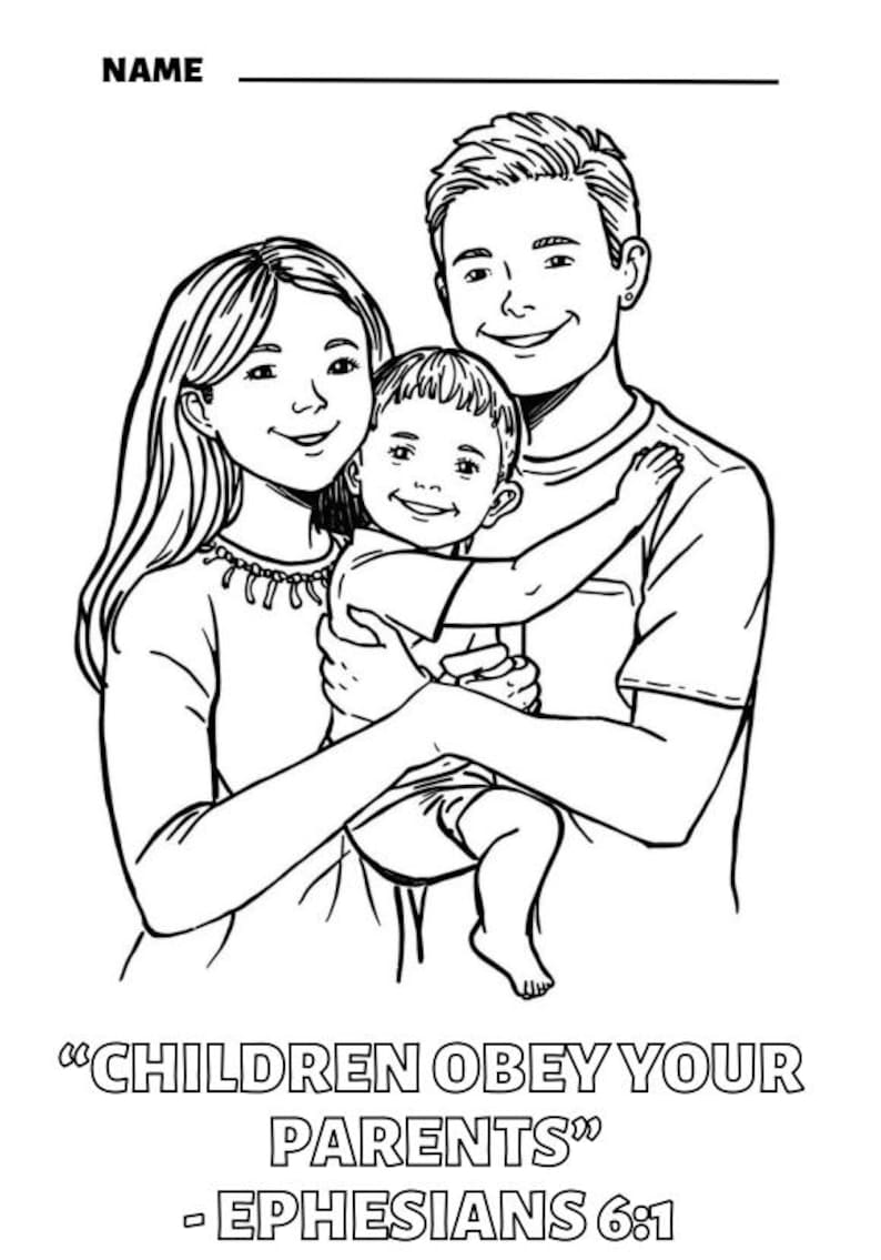 12 Bible Verse Coloring Pages for Kids | Instant Download - Etsy