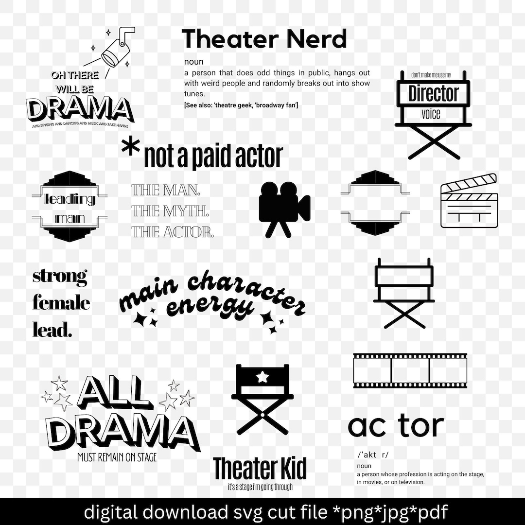 Actor Shirt Actor/theater SVG Files Theater Shirt - Etsy