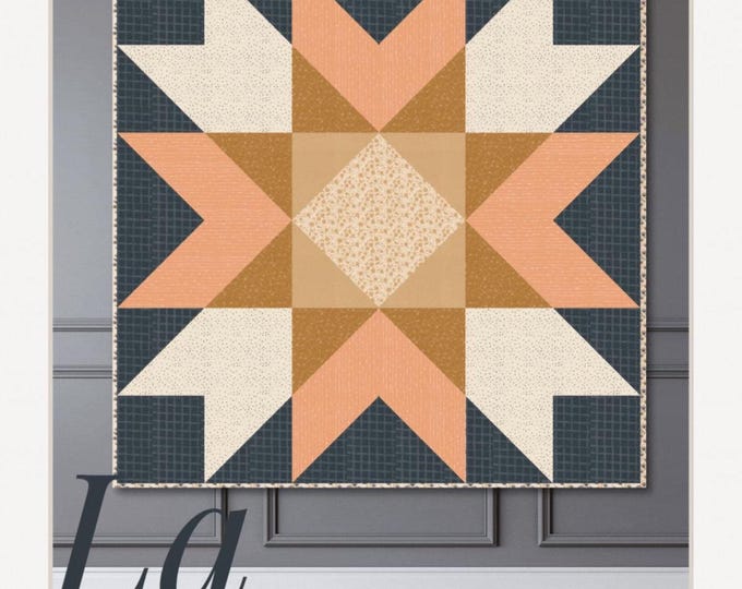 La Stella Quilt Pattern PDF – Modern Star Quilt With Traditional ...
