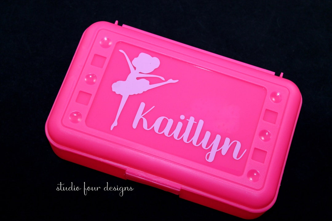 Personalized School Box Personalized Dance Pencil Box School Supply Box ...
