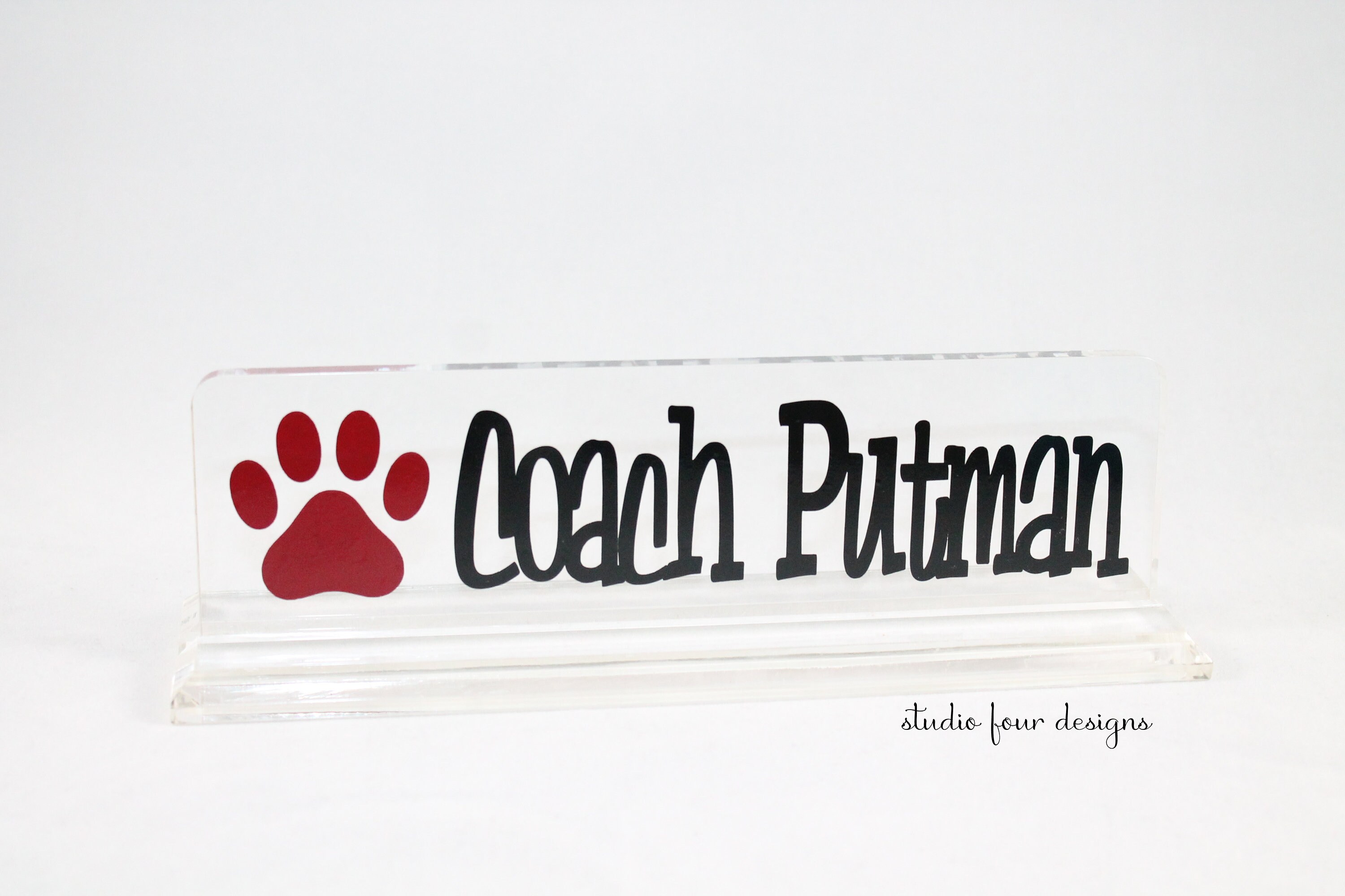 Personalized Desk Nameplate for COACH/ Office Desk Name Plate | Etsy