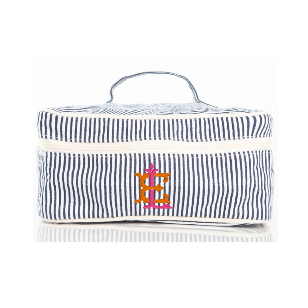 Monogram Cosmetic Case | Toiletry Travel Case | Gift for Traveler ...