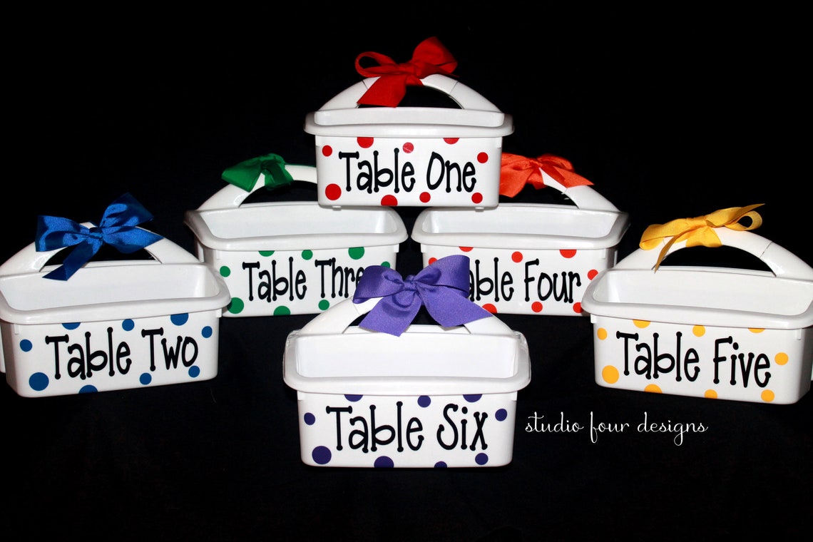 School Table Organizer/kindergarten Table Caddy Classroom - Etsy
