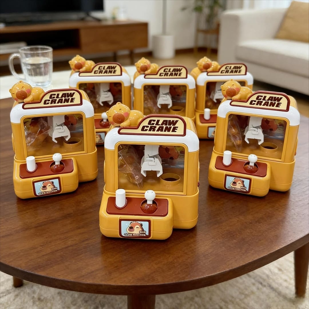 Mini Capybara Claw Machine Toy – Fun Ball-catching Game, Interactive ...