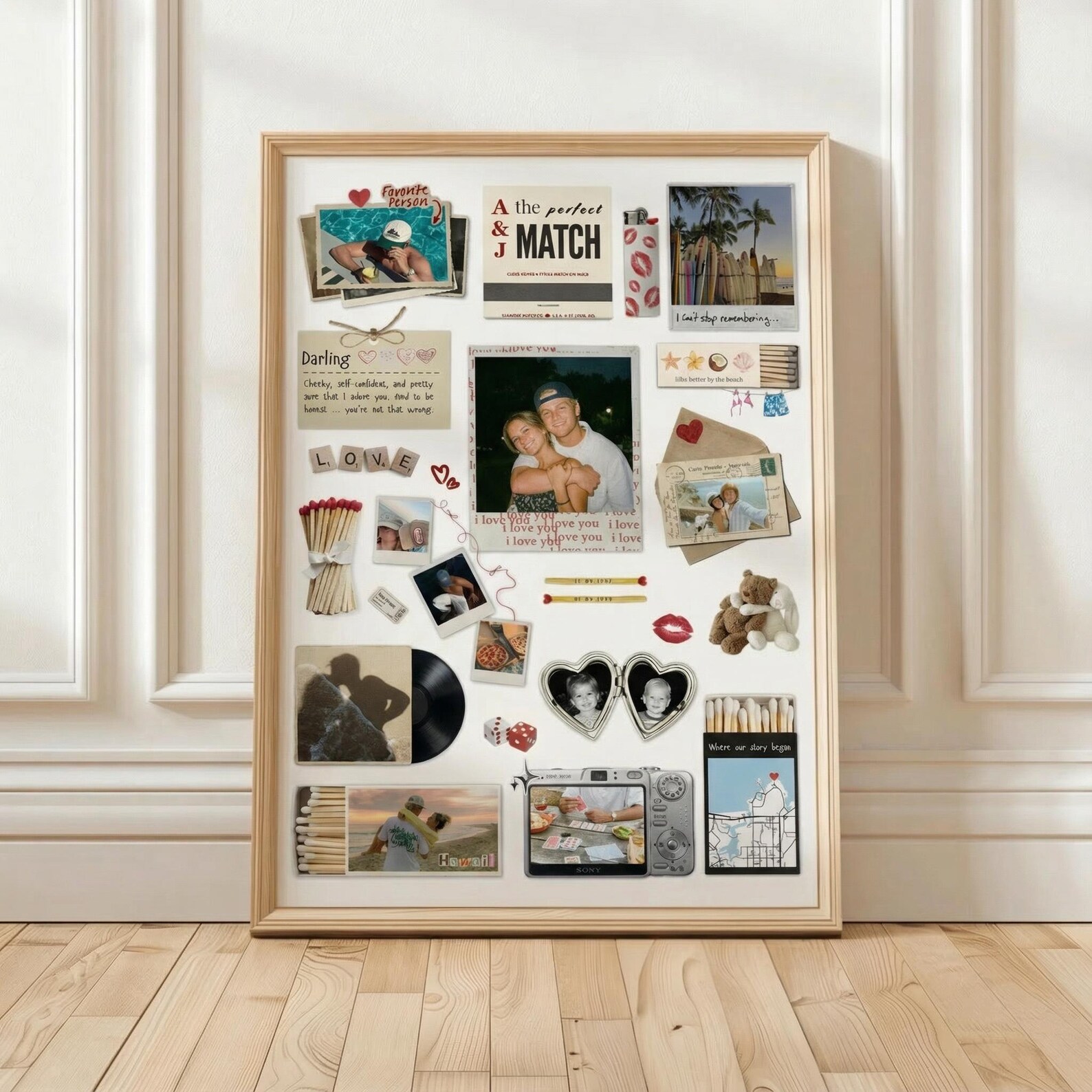 Custom Matchbook Template Canva Drag and Drop, Editable Matchbox Art ...