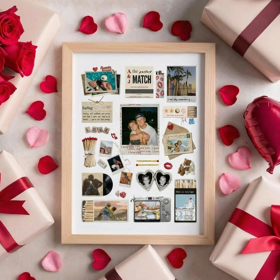 Custom Matchbook Template Canva Drag and Drop, Editable Matchbox Art ...