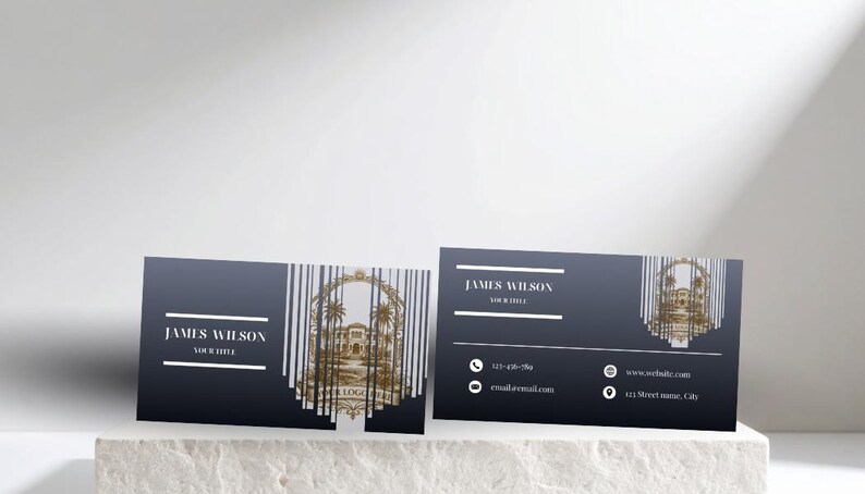 Real Estate Business Card Template | Luxury Realtor Card | Canva ...