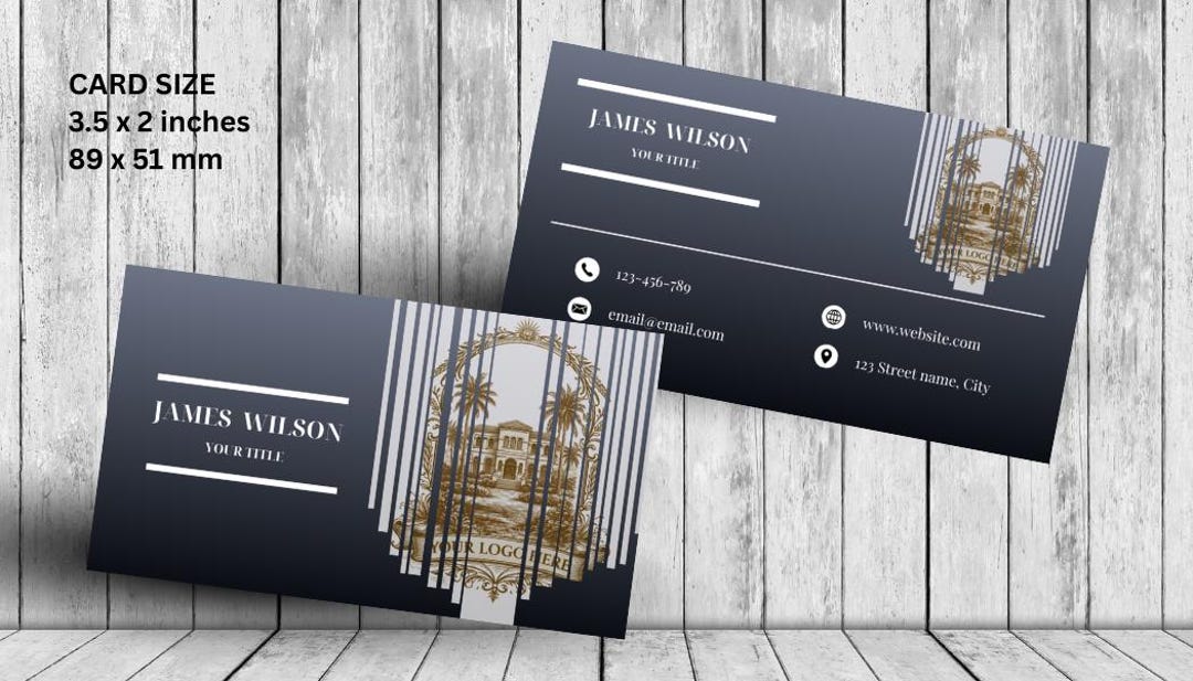 Real Estate Business Card Template | Luxury Realtor Card | Canva ...