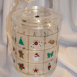 Culver "encounters" Ice Bucket, Liner & Lid, Clear Lucite / Holiday ...