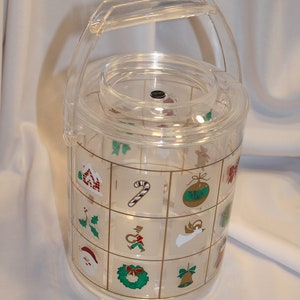 Culver "encounters" Ice Bucket, Liner & Lid, Clear Lucite / Holiday ...