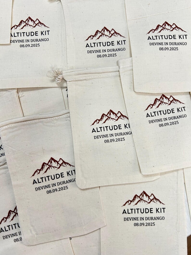 Custom Wedding Hangover Kit Bag | Reusable Cotton Favor Pouch - Etsy