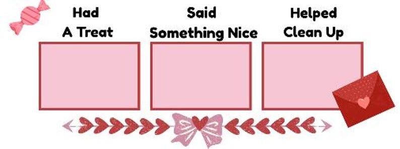 Valentine's Day Behavior Chart for Kids | Printable Positive Choices ...