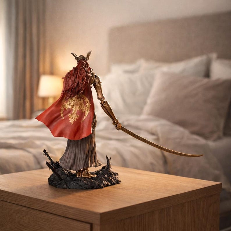 Elden Ring Inspired Valkyrie Figurine – Soulslike Dark Fantasy RPG ...