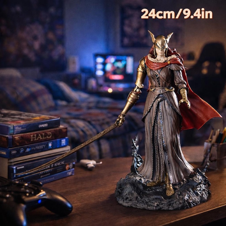 Elden Ring Inspired Valkyrie Figurine – Soulslike Dark Fantasy RPG ...