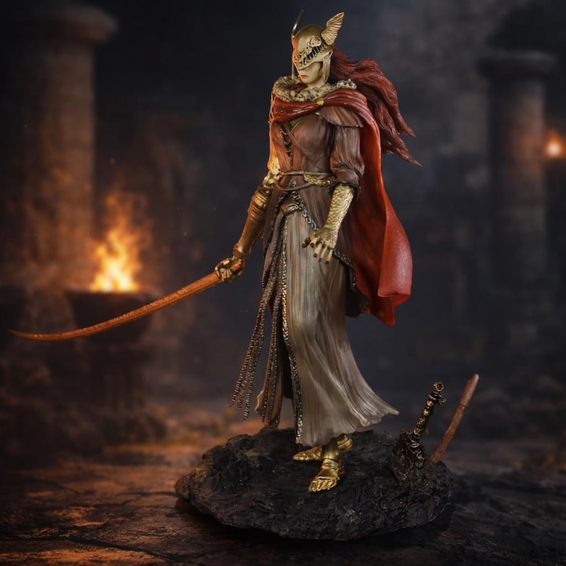 Elden Ring Inspired Valkyrie Figurine – Soulslike Dark Fantasy RPG ...