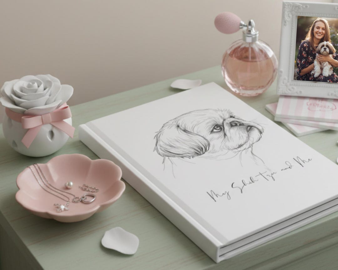 My Shih Tzu and Me Hardcover Journal | Shih Tzu Sketch Notebook - Etsy