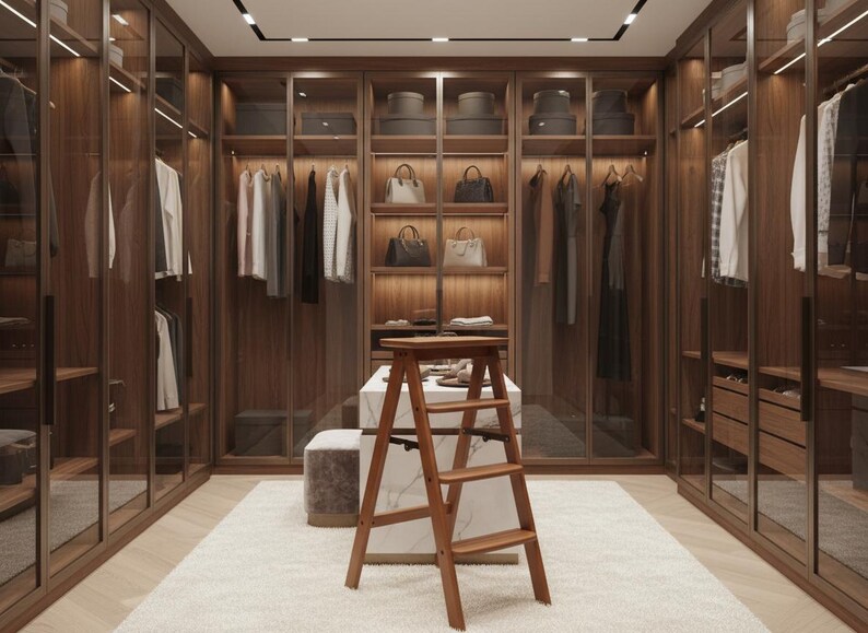 Folding Bamboo Step Ladder | 3-in-1 Kitchen Stool - Etsy