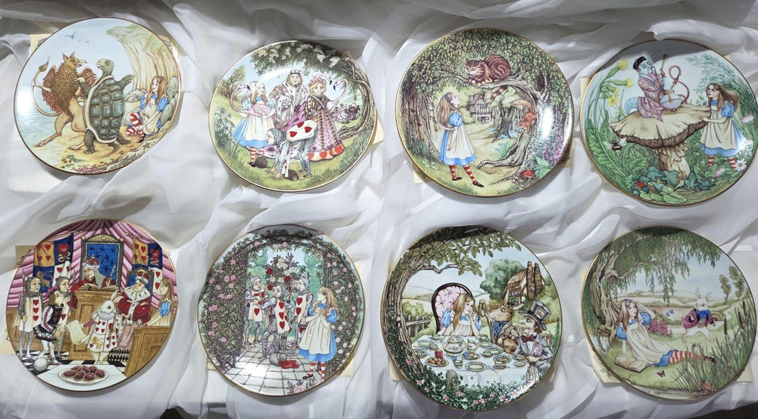 Alice in Wonderland Collector Plates, Sandy Nightingale Art, Georges ...