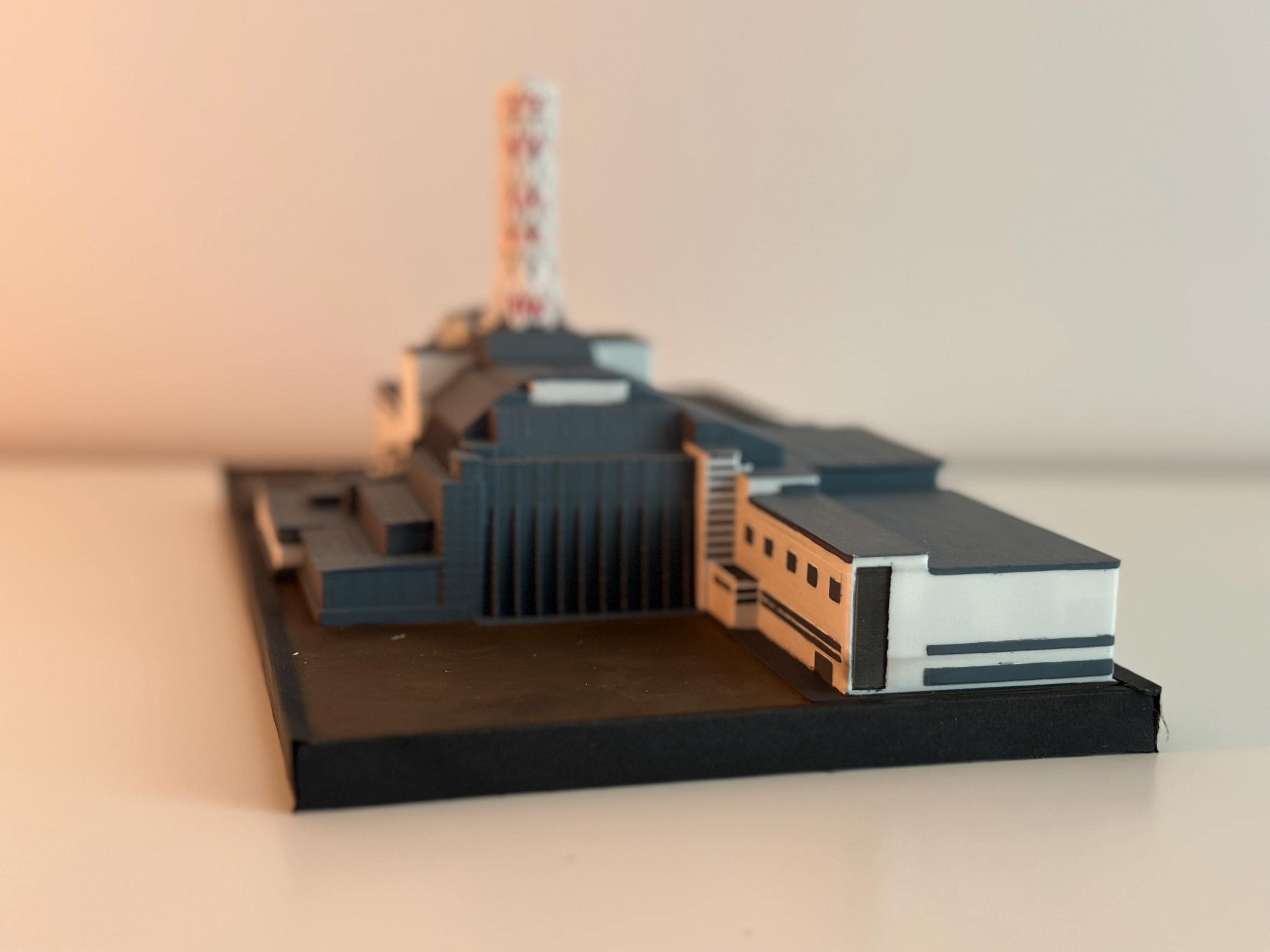 Chernobyl CHNPP Model After Disaster With Shelter Object. Nuclear Power ...