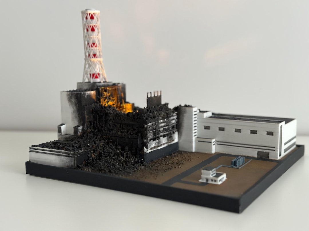 Chernobyl Nuclear Power Plant 4th Unit Night Light LED Lamp. Handmade ...