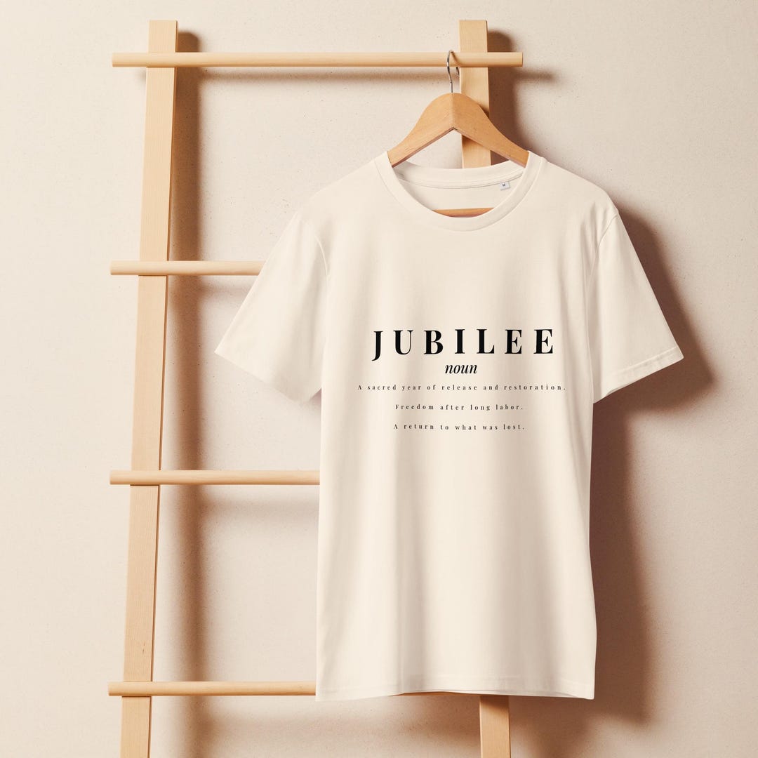 Jubilee Definition Organic Cotton T-shirt | Christian Gift - Etsy