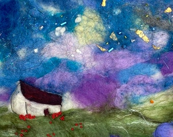 Wet Felted Art - Etsy