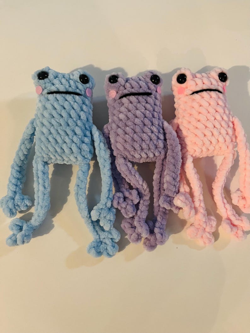 Handmade Crochet Frog Plushie - Etsy