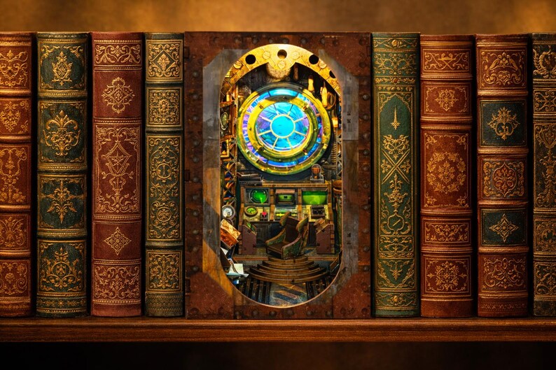 DIY Wooden Book Nook Kit With LED Light – Twenty Thousand Leagues Under ...
