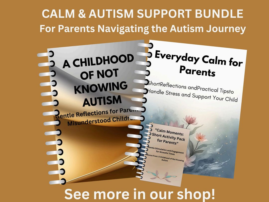 Autism Support Bundle for Parents | Calm Guide and A Childhood of Not ...