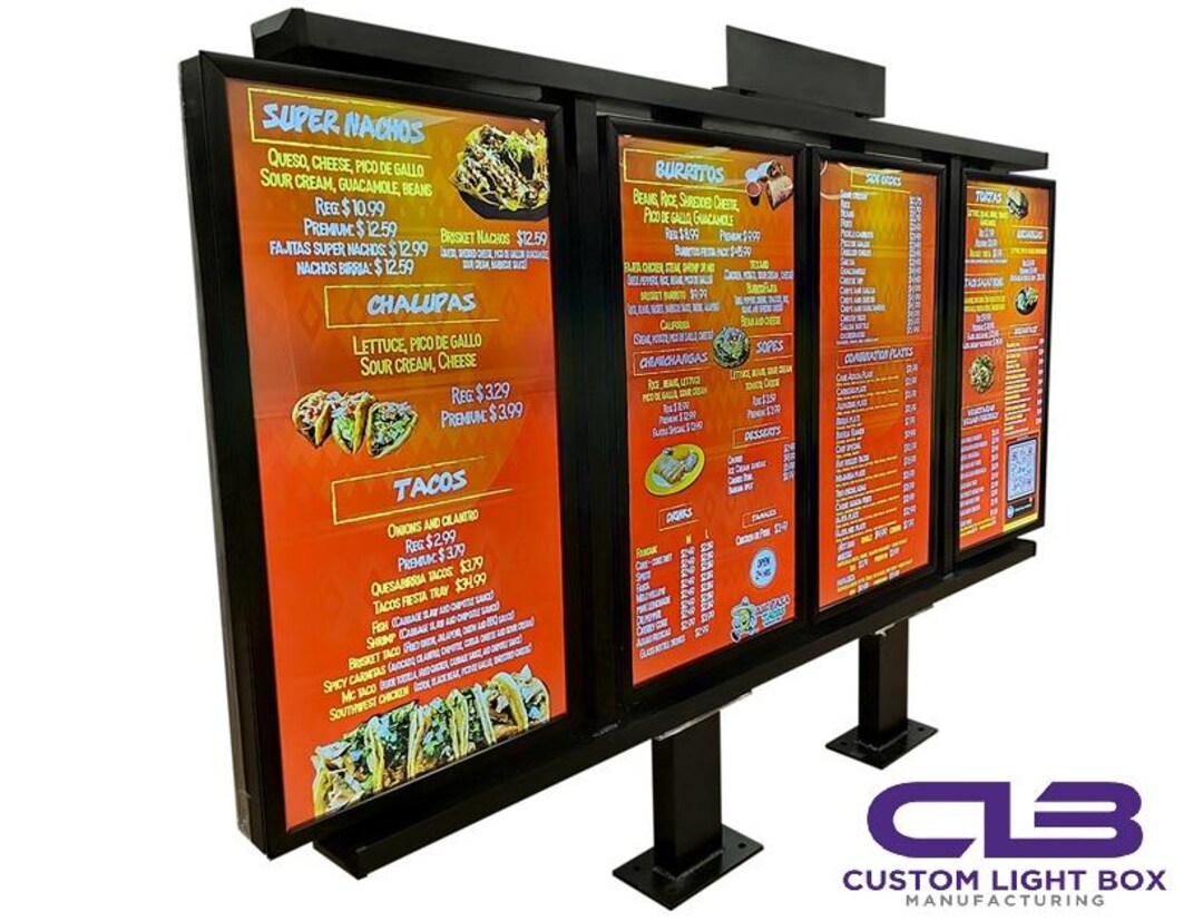 Modulite 96 48 With Graphic ( Print) Custom LED Outdoor Menu Board ...