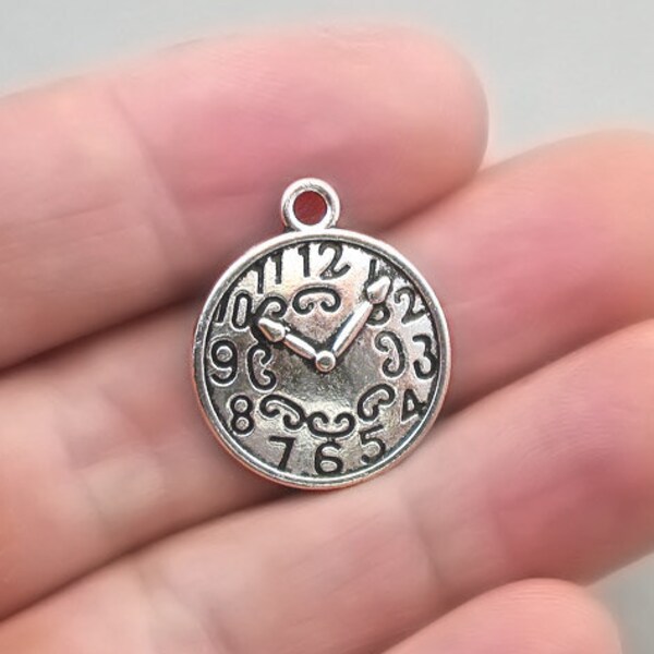 Clock Face Charm - Etsy