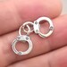 Handcuff Charm Connectors, Handcuffs Link Pendant Beads, up to 20 Pcs ...