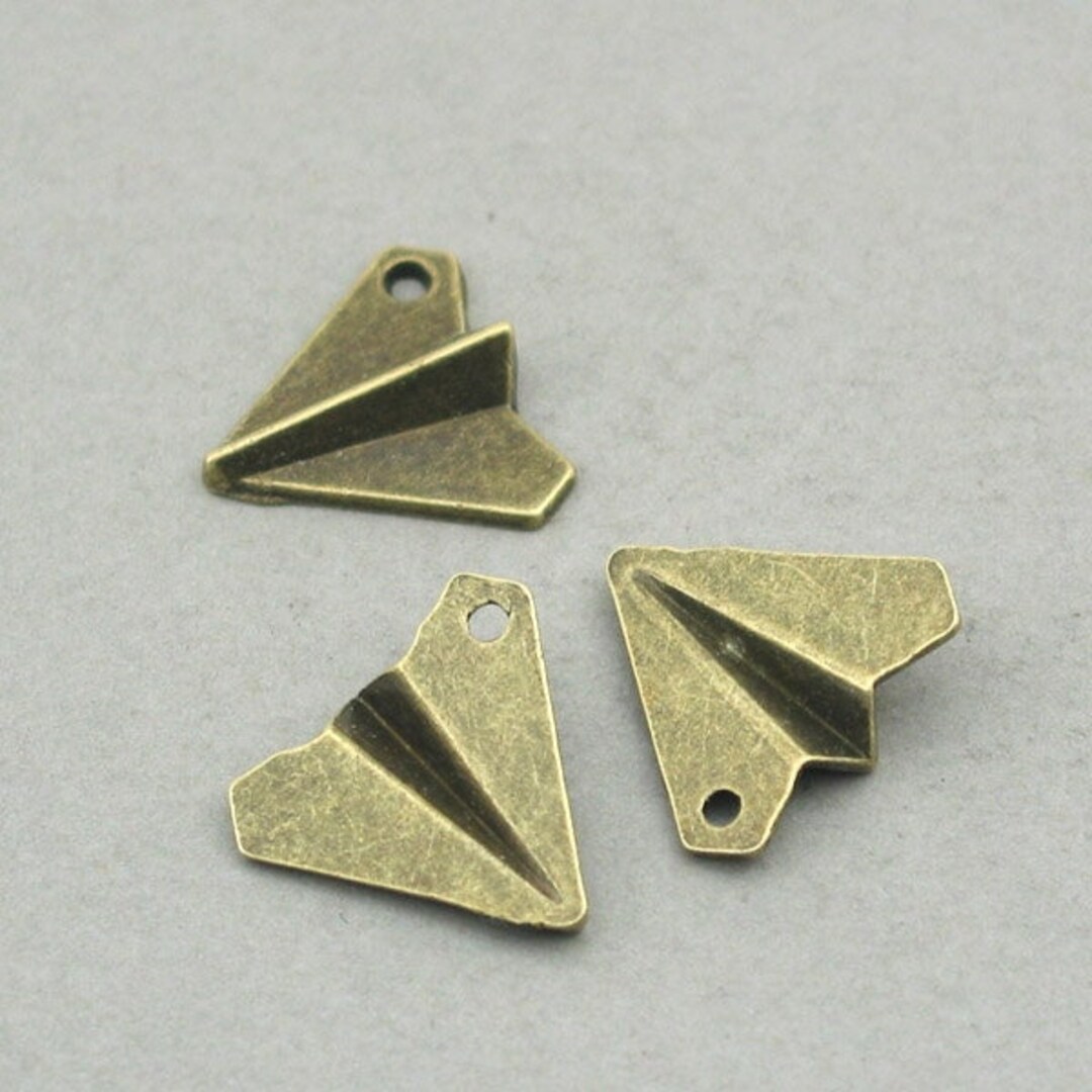 Paper Airplane Charms, Origami Airplane Pendant Beads, up to 30 Pcs ...