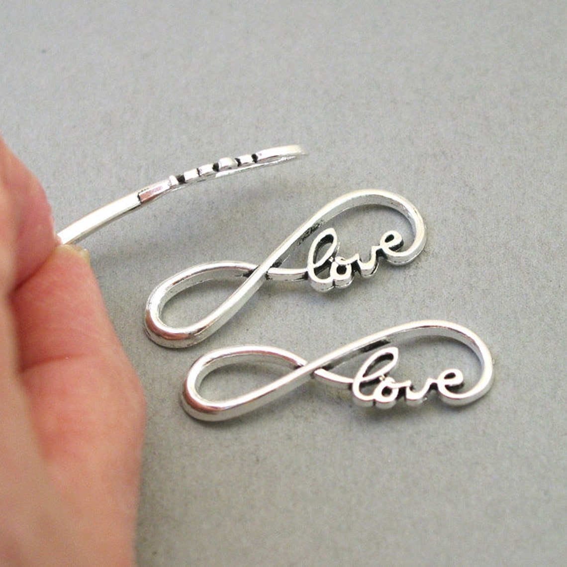 Infinity Charm Connectors Endless Love Link Pendant Beads for - Etsy