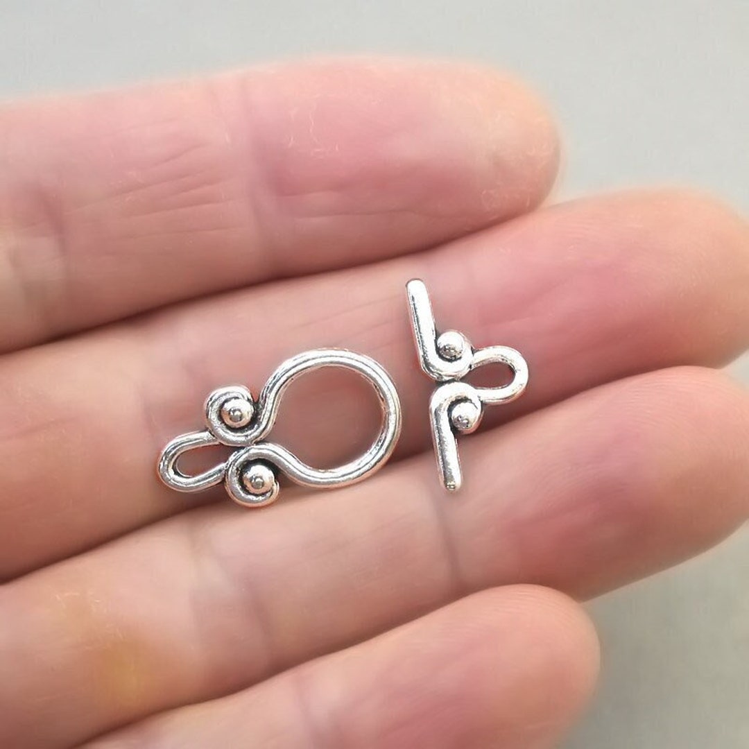 Simple Toggle Clasp, up to 30 Sets, Antique Silver 12x20mm BS01050SC - Etsy