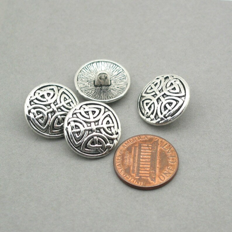 Celtic Knot Charm Buttons Celtic Knot Pendant Beads up to 8 | Etsy