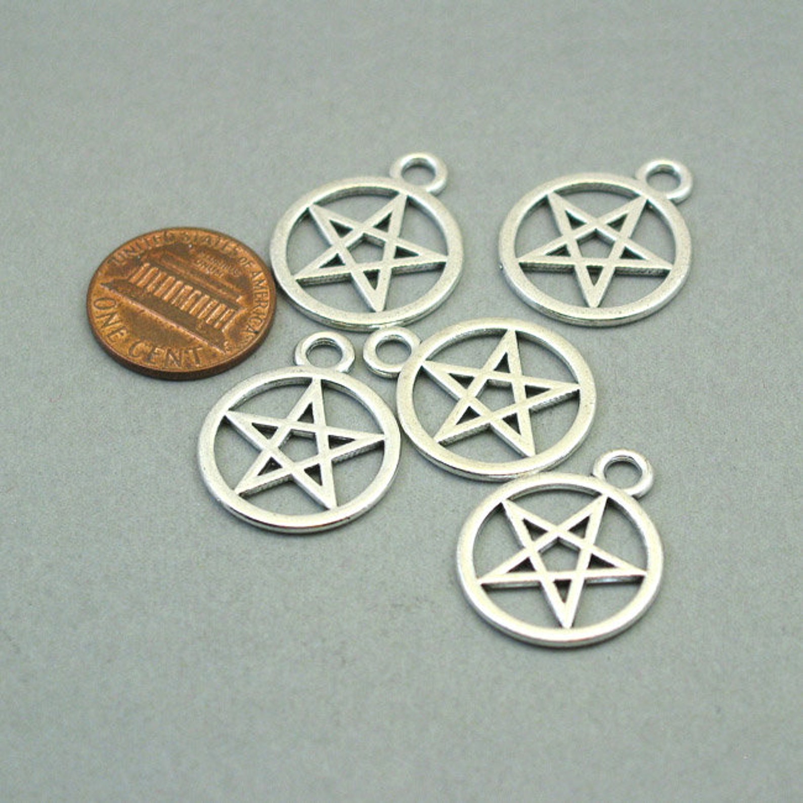 Pentagram Charms, Star Pendant Beads, Five Point Star, up to 30 Pcs ...