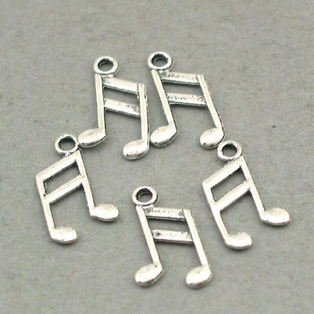 Music Note Charms, Music Note Pendant Beads, up to 80 Pcs, Antique ...
