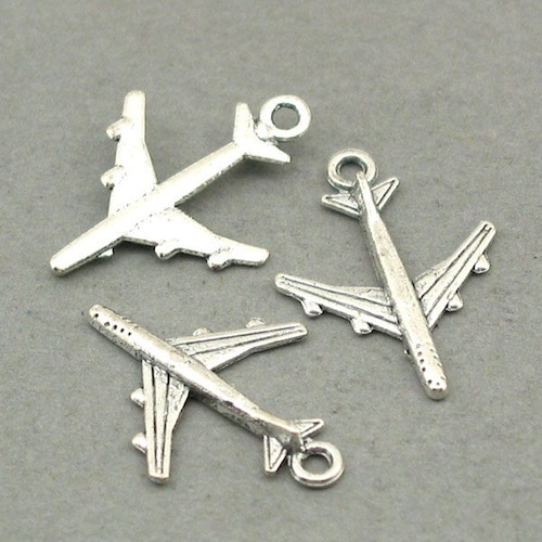 Paper Airplane Charms Origami Airplane Pendant Beads up to - Etsy