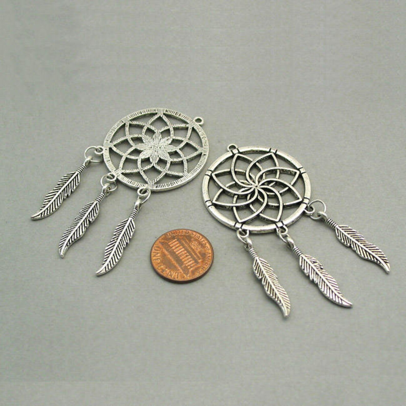 Dream Catcher Charms, Large Dream Catcher With Feather Pendant Beads ...