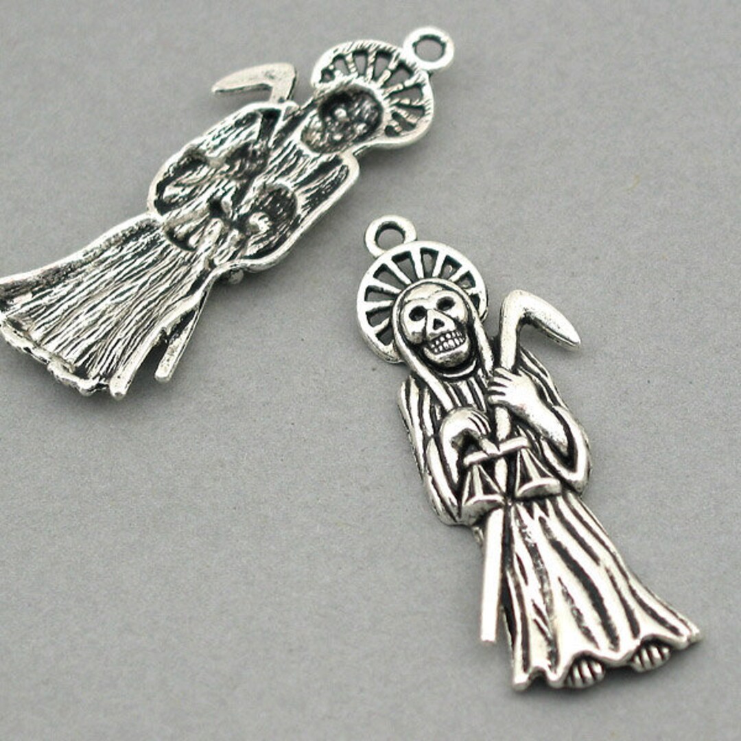 Grim Reaper Charms, Grim Reaper Pendant Beads, up to 8 Pcs, Antique ...