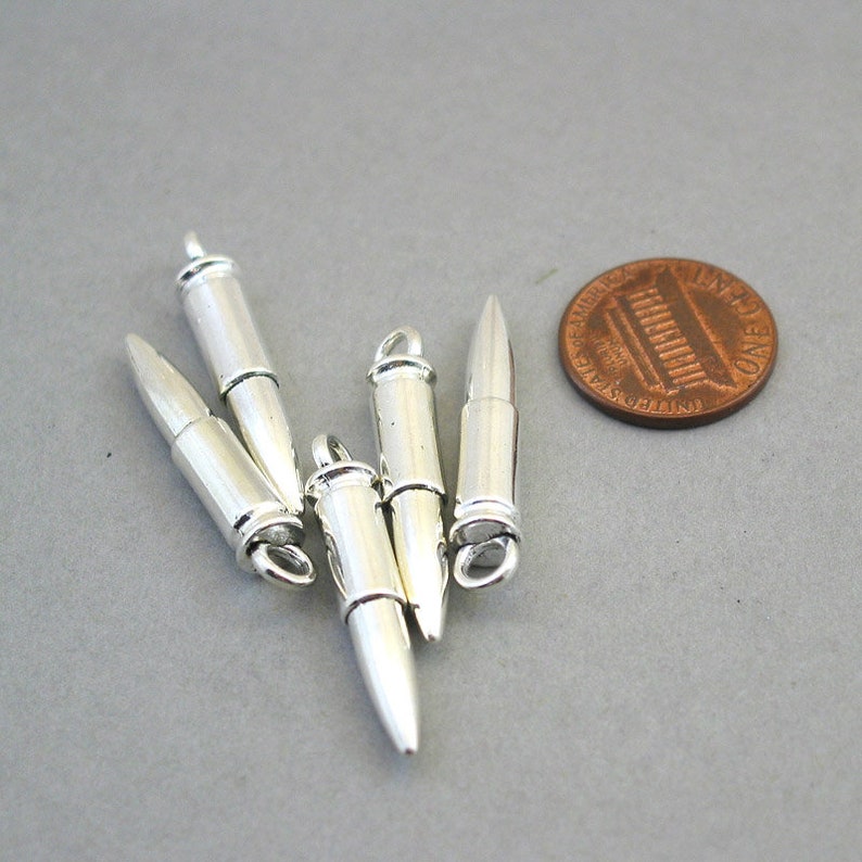 Bullet Charms Bullet Pendant Beads up to 6 Pcs Antique - Etsy