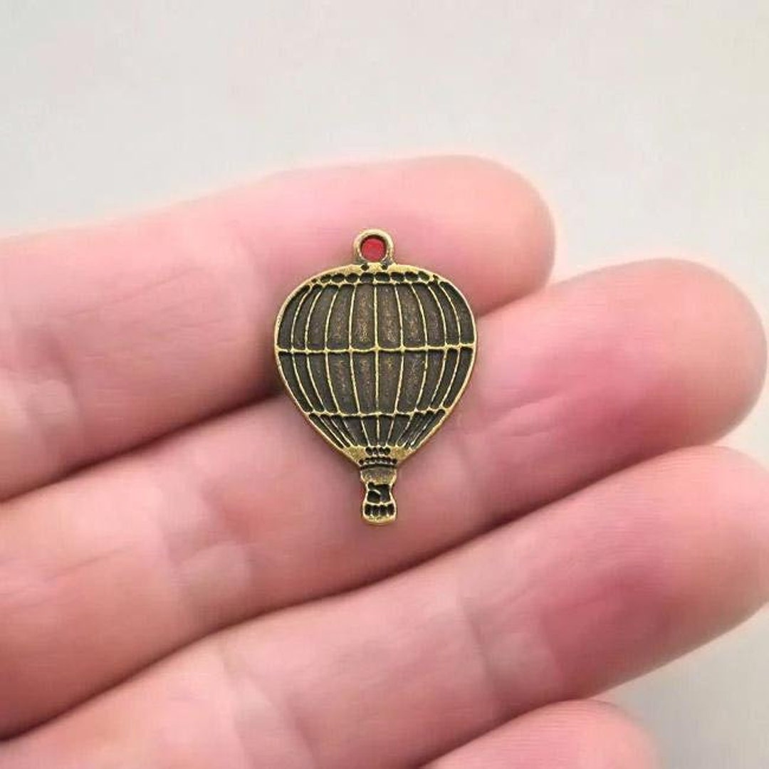 Hot Air Balloon Charms, Balloon Pendant Beads, up to 30 Pcs, Antique ...