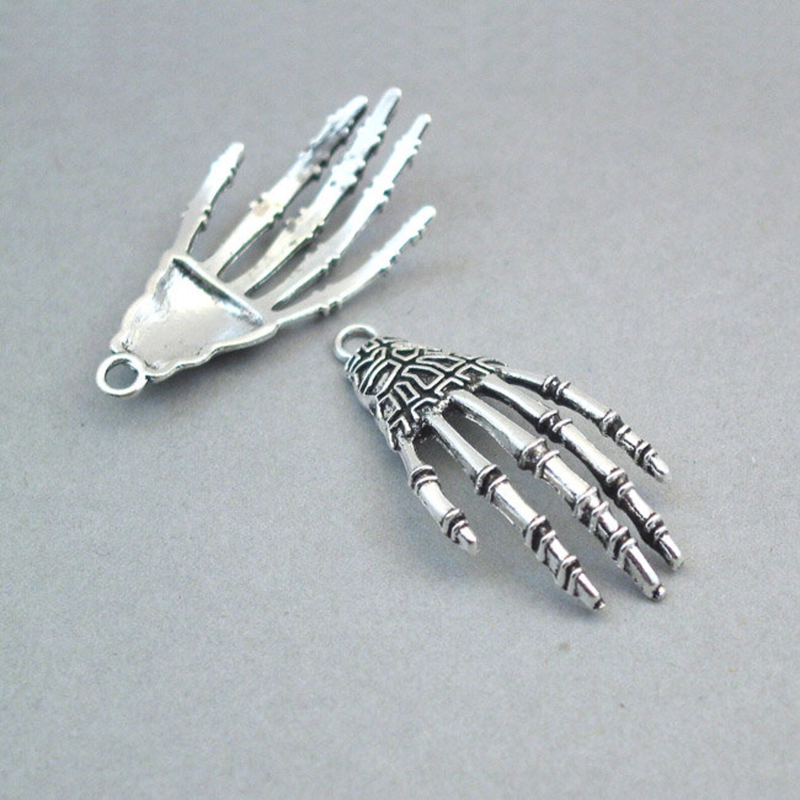 Skeleton Hand Charms, Halloween Zombie Hand Pendant Beads, up to 15 Pcs ...