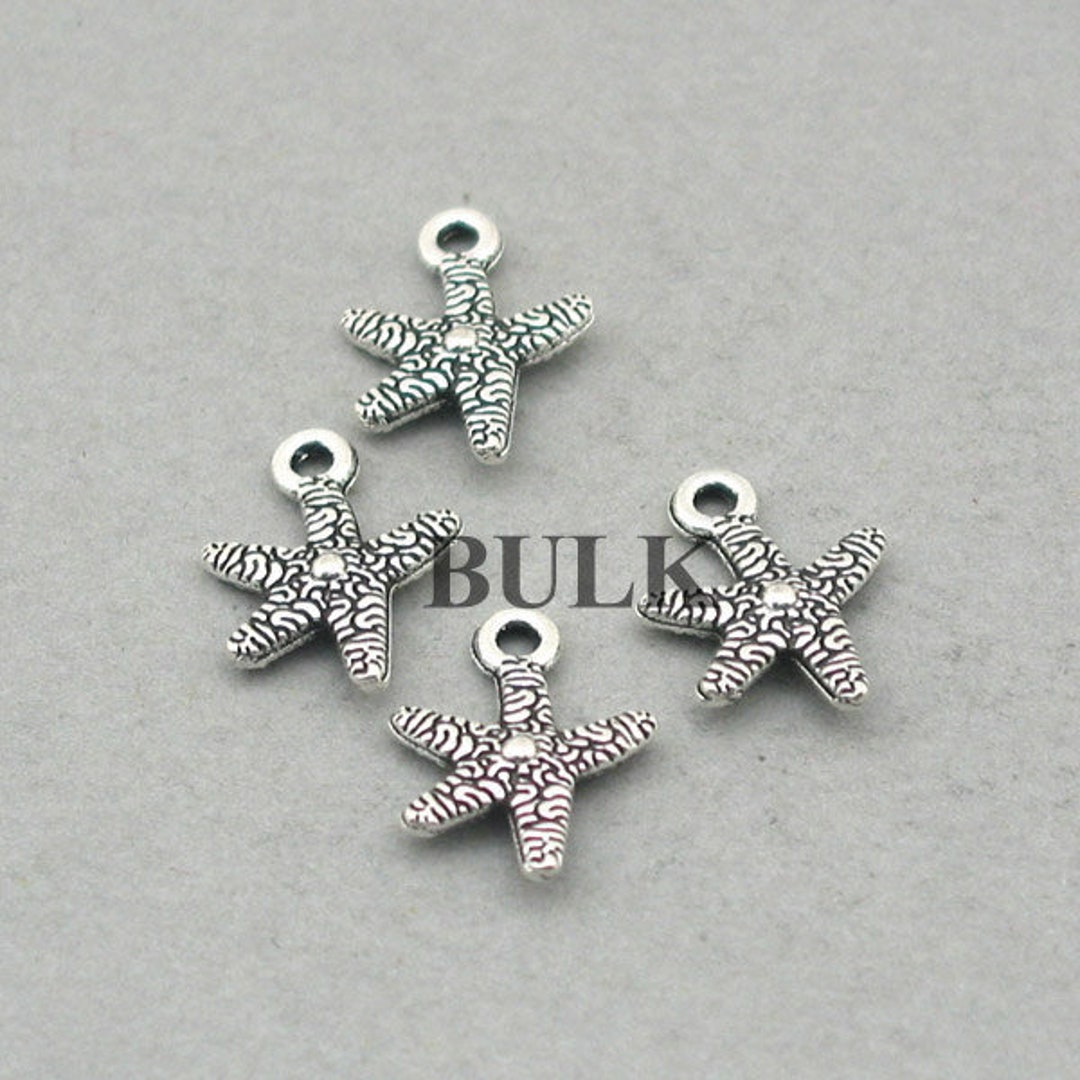 BULK 40 Starfish Charms Wholesale Sea Star Pendant Beads - Etsy